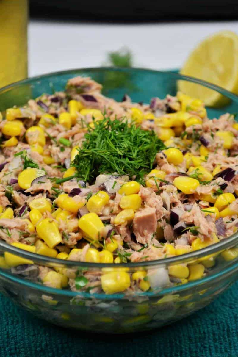 Healthy Tuna Corn Salad (No Mayo & High Protein Recipe)