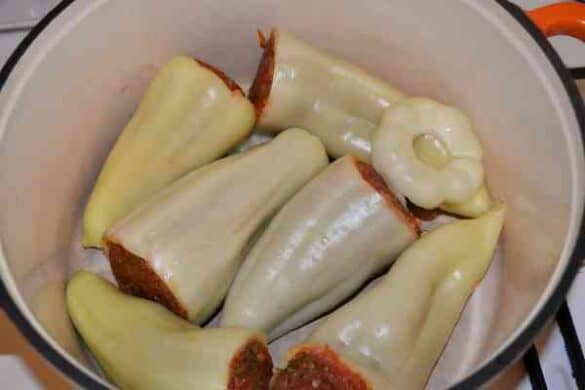 Traditional Hungarian Stuffed Peppers Recipe-Timea's Kitchen