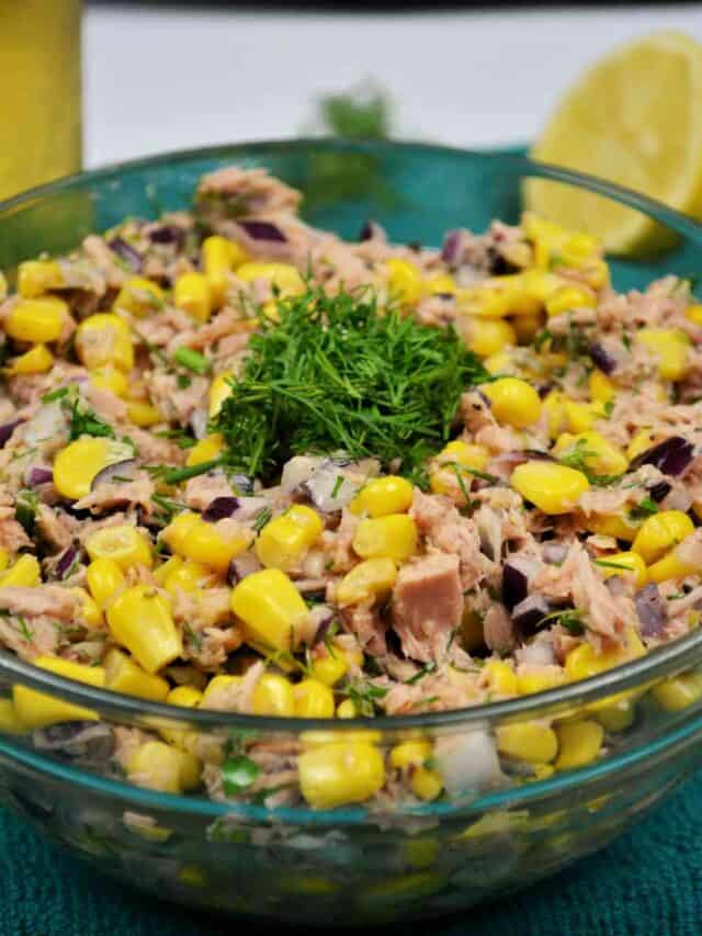 Tuna Corn Salad - Timea's Kitchen