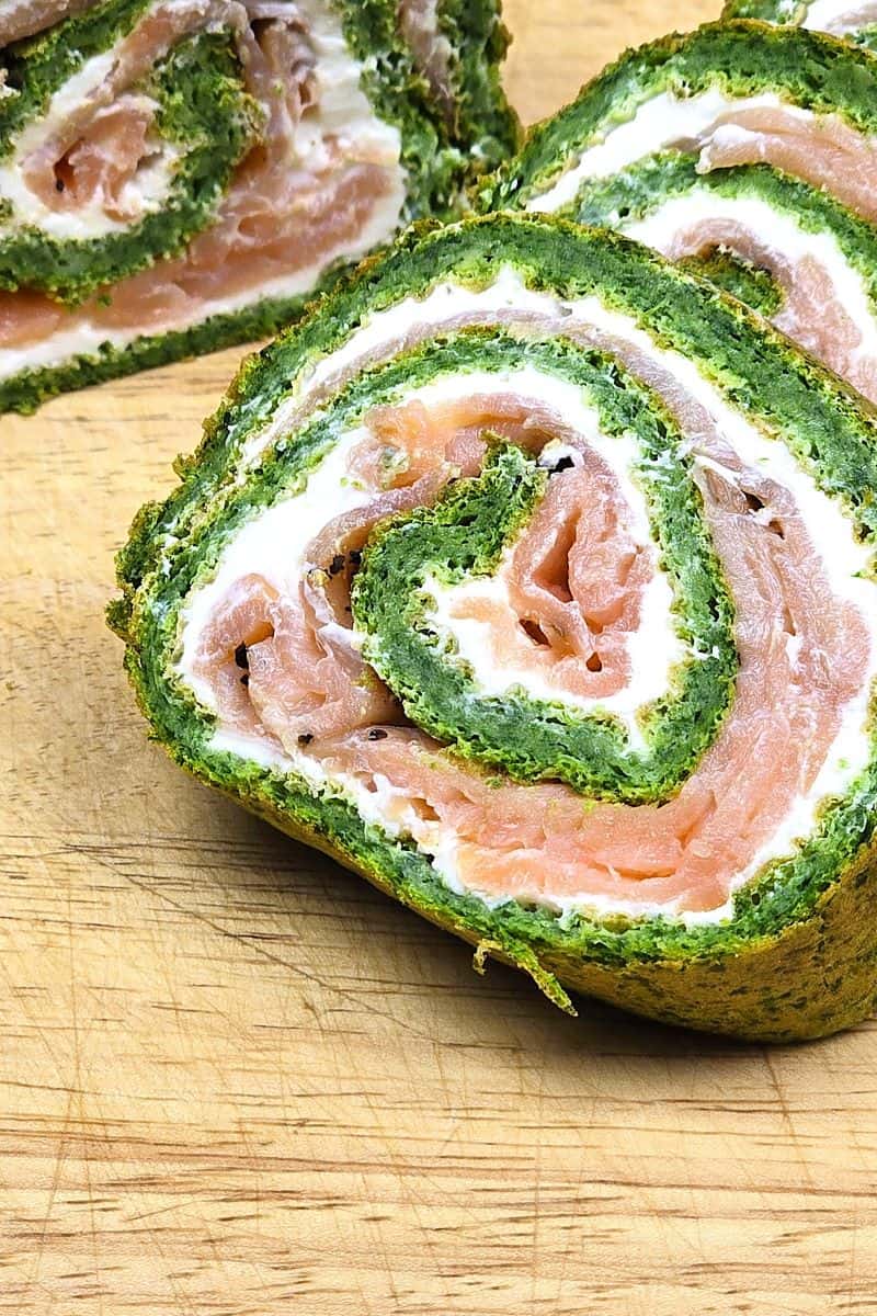 Best Spinach and Smoked Salmon Roulade-Perfect for Parties!